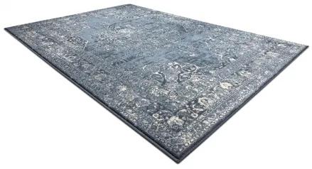 koberec Vlna NAIN Růžice vintage 7599/50911 tmavě modrá / béžový velikost 200x300 cm | krásné koberce cz