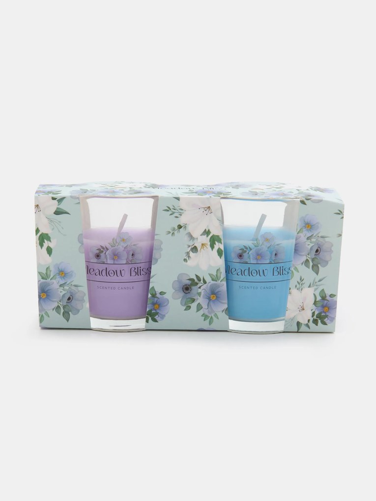 Sinsay - Vonné svíčky Meadow Bliss 2 pack - modrá