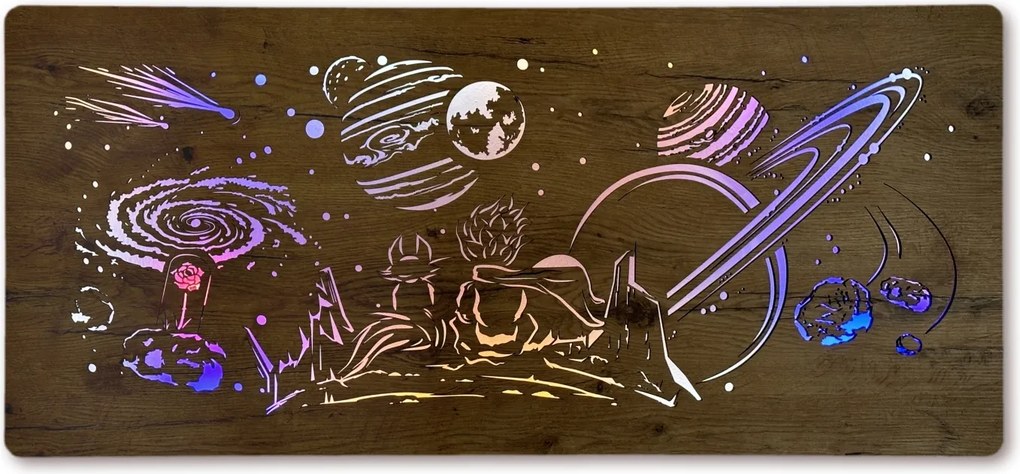 Li-Go "Malý princ" světelný obraz 230V 110x50 cm provedení povrchu: jedle