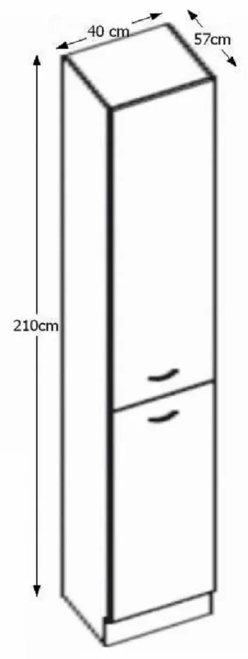Vysoká skříňka PRADO 40 DK-210 Tempo Kondela