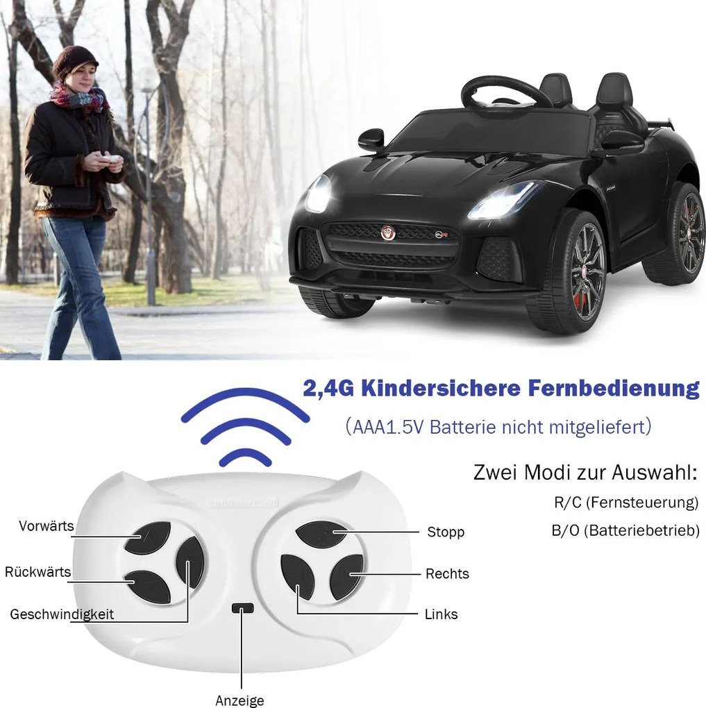 Costway Elektrické dětské auto s příběhy a hudbou a klaksonem a světlomety
