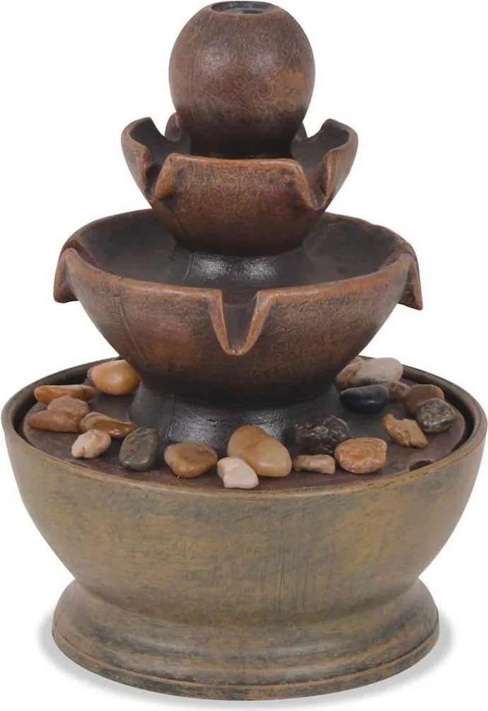 Interiérová fontána s pumpou, polyresin 244287