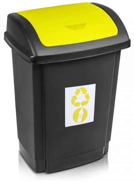 PROHOME - Koš odpadkový ke třídění odpadu 25l žlutý