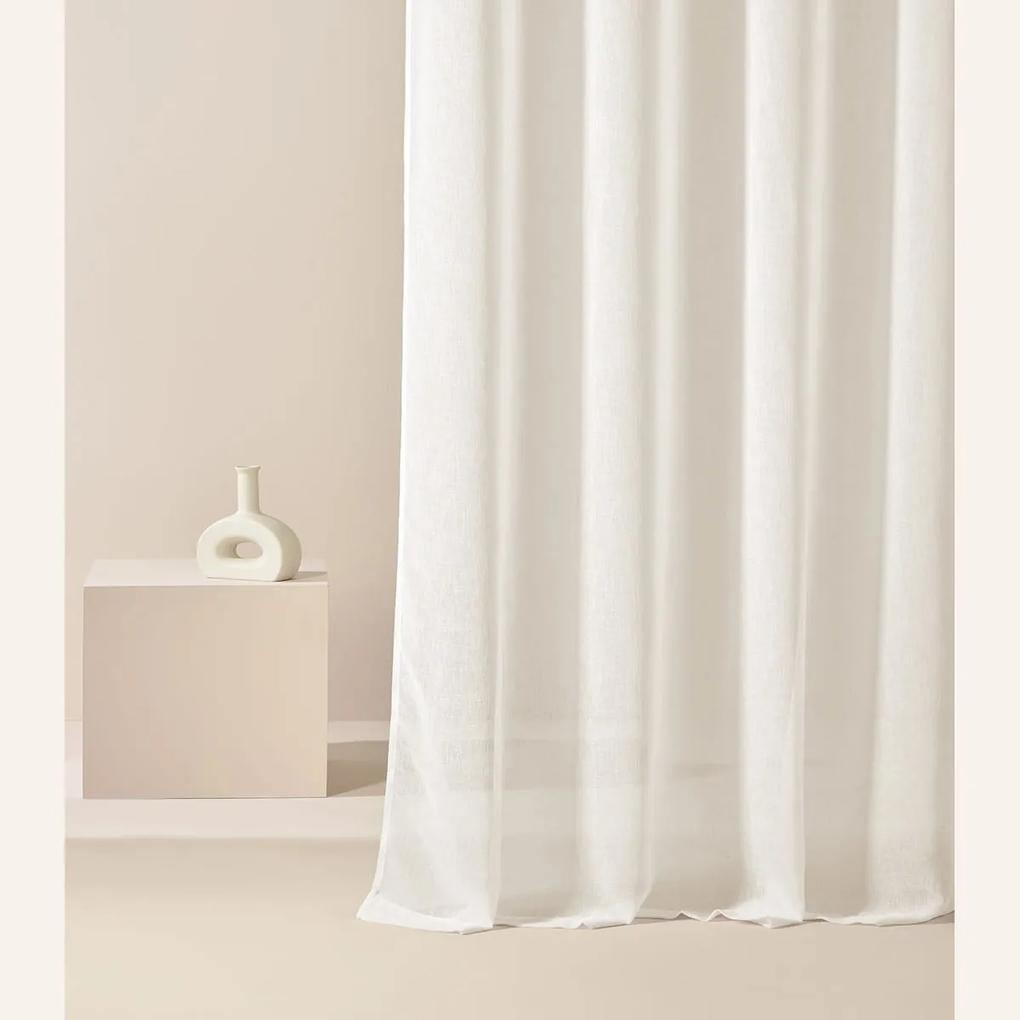 Room99 Záclona na kroužcích Sensia Jednobarevná Barva: Krémová, Velikost: 140 x 250 cm
