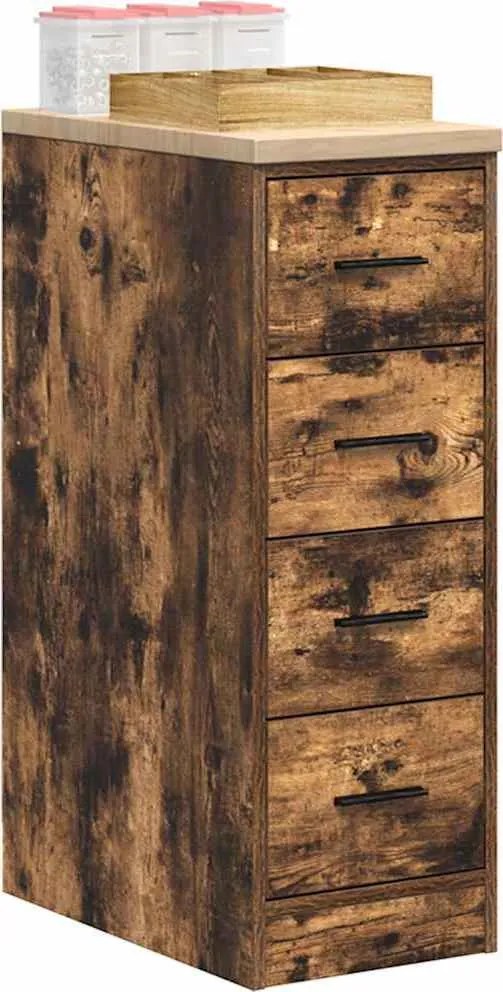 vidaXL Garážová skříň 30x51x85 cm Borovicový masiv [860580] Barva: dub artisan