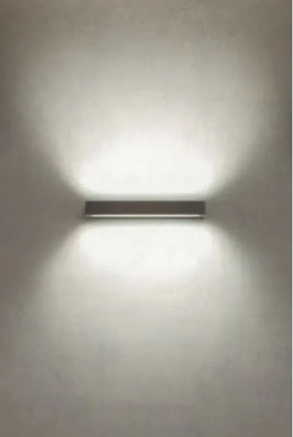 Redo Nástěnné LED svítidlo AROOS, d. 22 cm, IP65, 12W Barva: Rezavá - hnědá