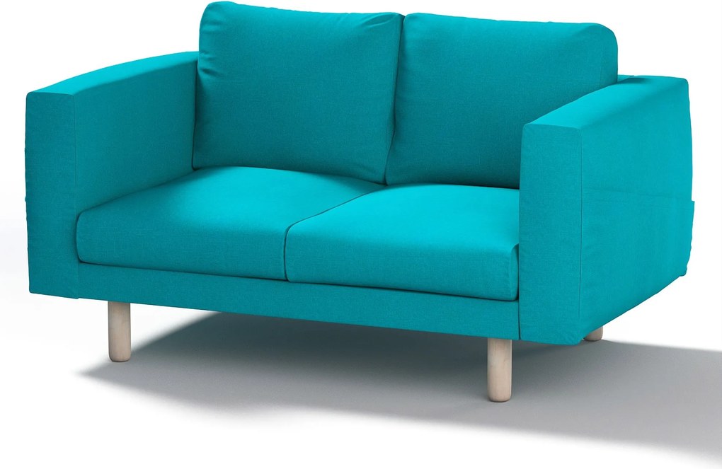 Potah na pohovku IKEA Norsborg 2-místná barva modrá látka pletený vzor