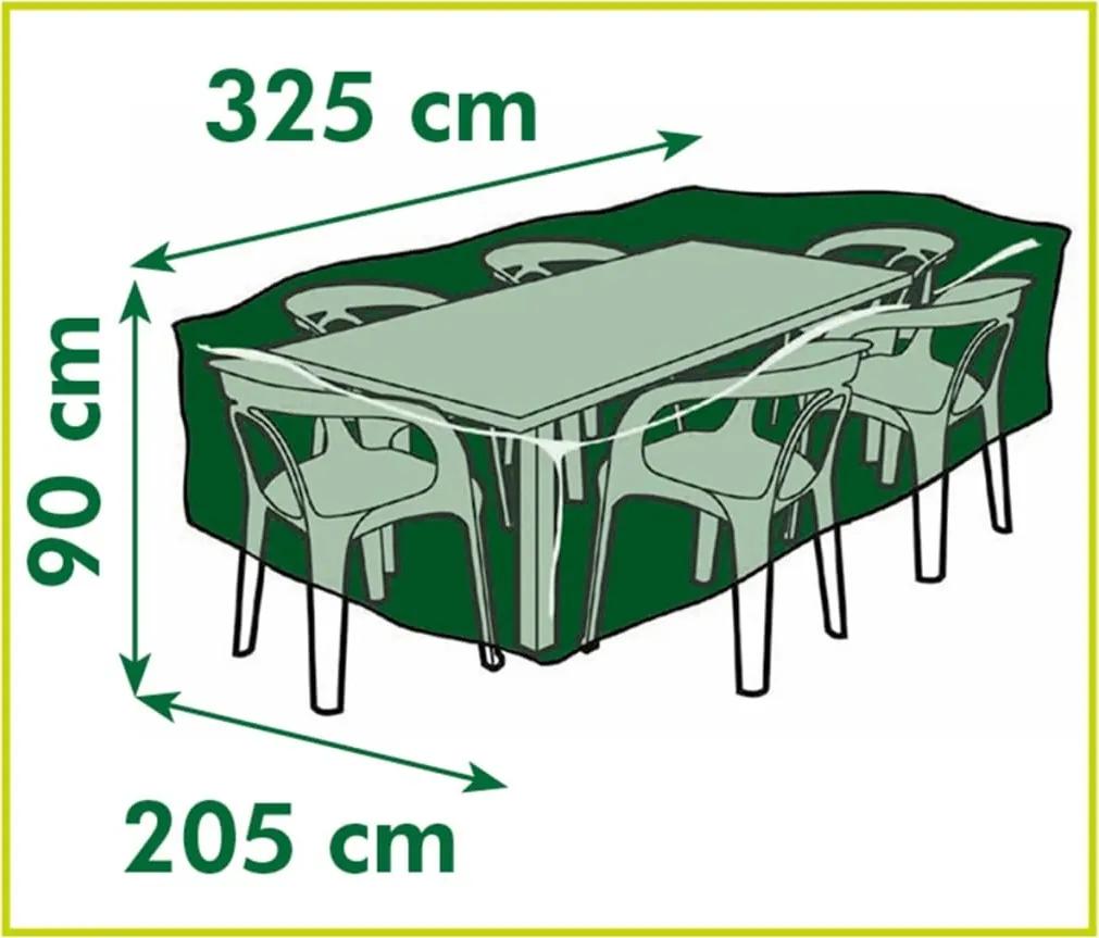 Nature Plachta na zahradní nábytek pro obdélníkové stoly 325x205x90 cm [403687]