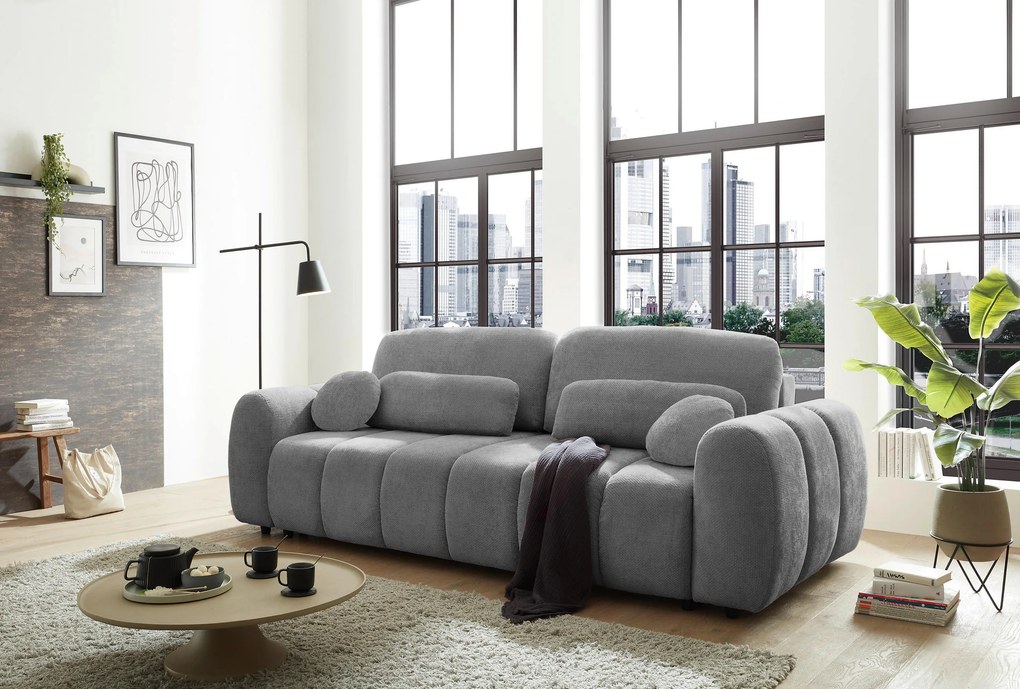 XXXLutz ROZKLÁDACÍ POHOVKA, textil, šedá MID.YOU - Rozkládací pohovky - 002220054301