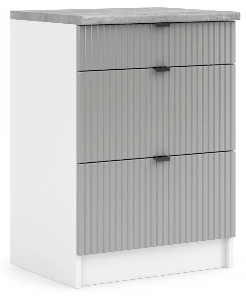 Kuchyňská skříňka spodní 60 cm - LAM SZ60 3SZ - Dvířka GISEL