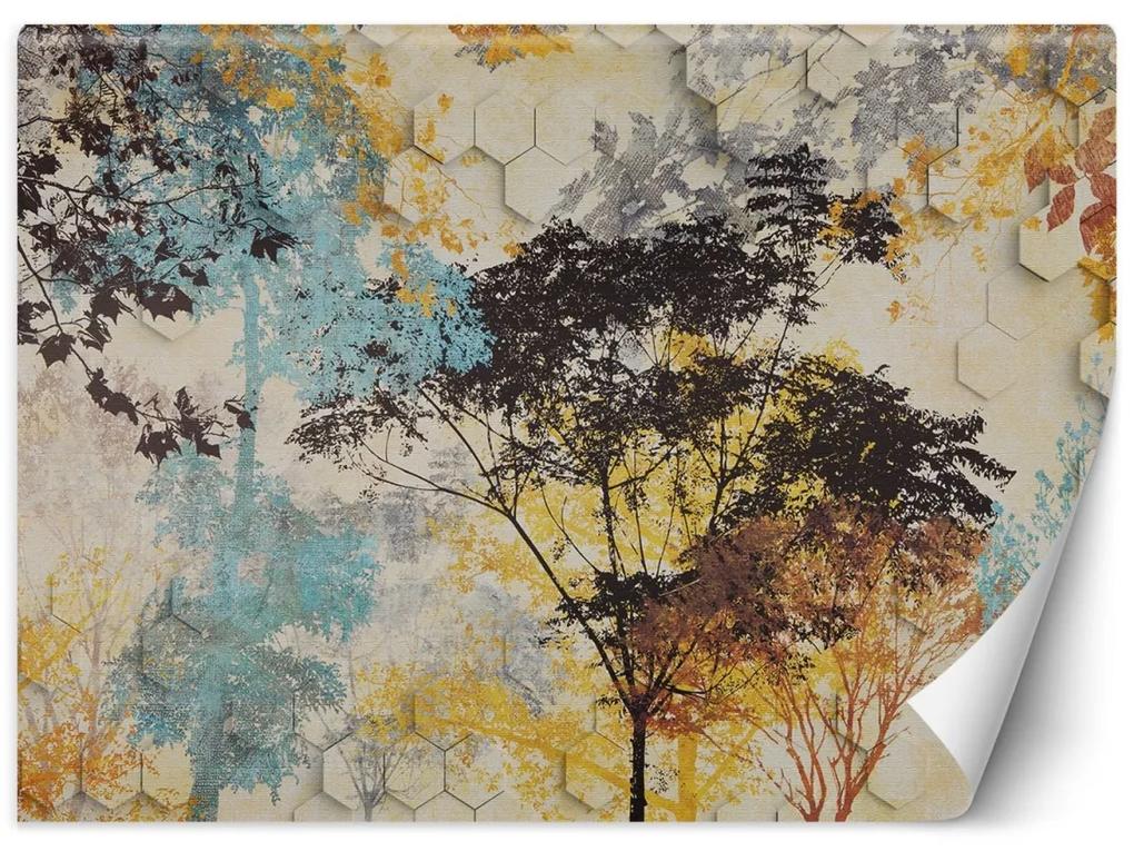 Fototapeta, Podzimní stromy - 150x105 cm