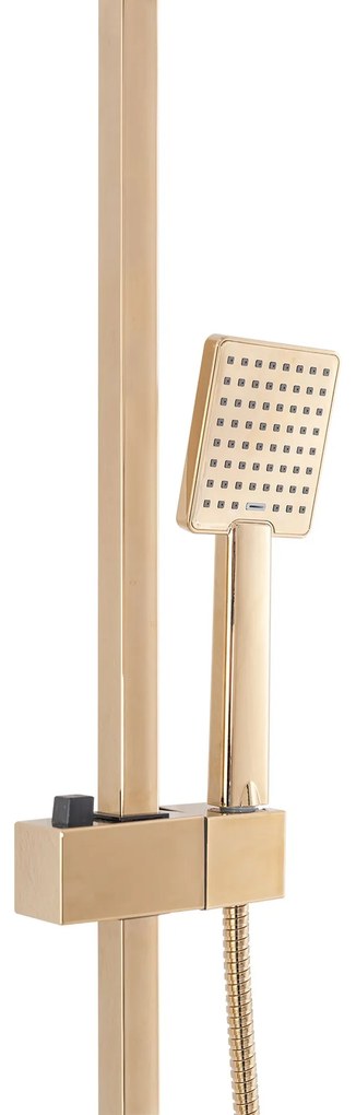 Rea Jack - sprchový set s otočným vanovým výtokem, zlatá, REA-P7008