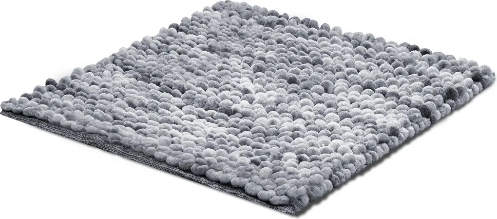 LineaDue PUNTO - Koupelnová předložka stříbrná šedá Rozměr: 70x120 cm