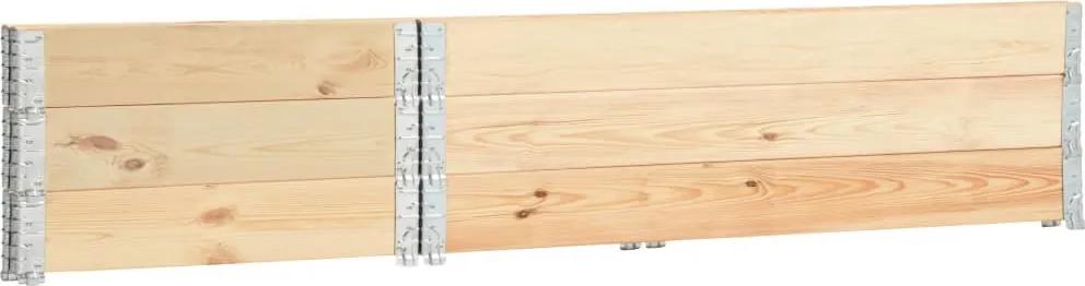 vidaXL Vyvýšené záhony 3 ks 50 x 150 cm masivní borové dřevo [3055167]