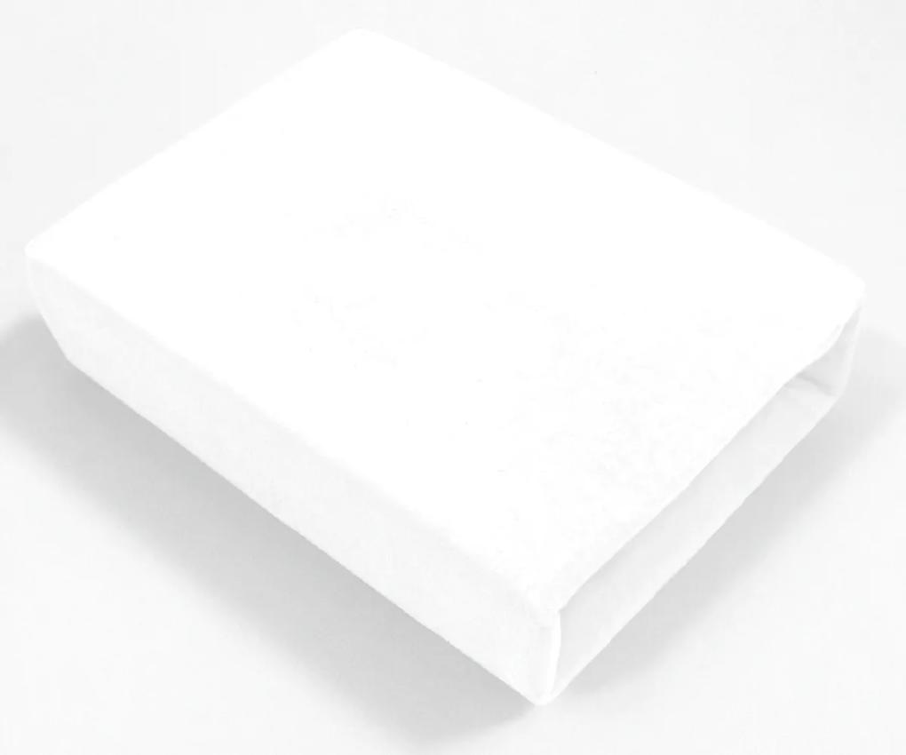 Polášek Froté prostěradlo na vysokou matraci (až 30cm), 160x200cm, na dvoulůžko, bílé