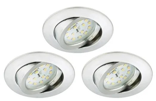 Briloner 8312-039 - SADA 3x LED Koupelnové podhledové svítidlo LED/5W/230V IP23