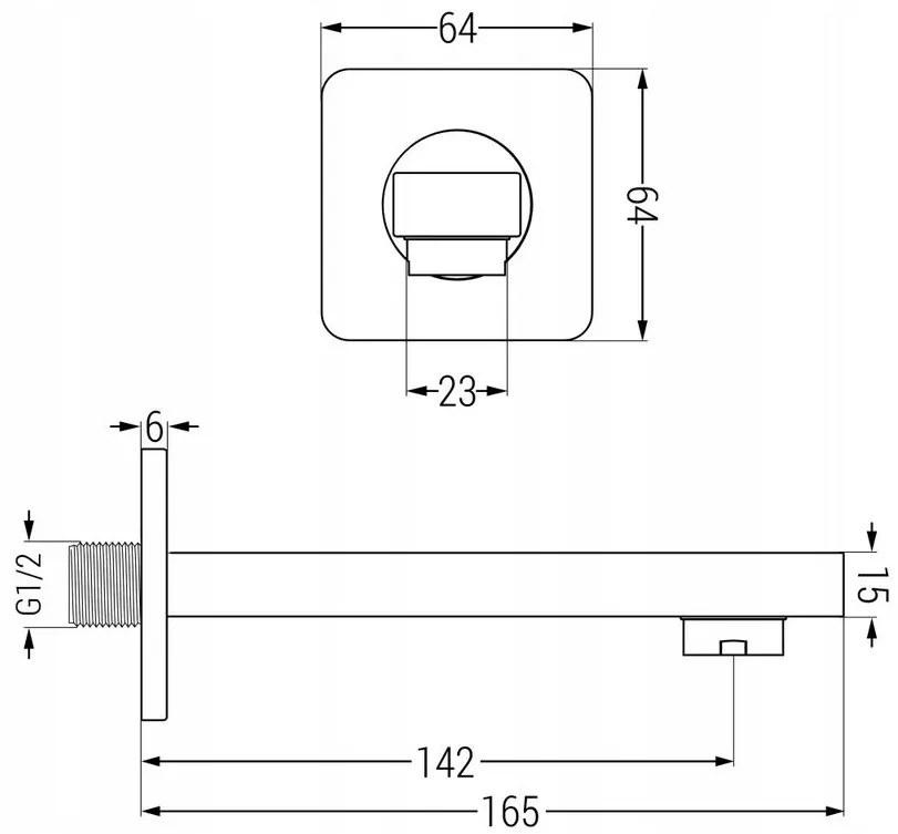 Mexen CUBE - 3-výstupová podomítková sprchová sada 7v1, chromová, 77503-set