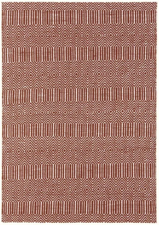 Červený  koberec Darisi Marsala Rozměry: 120x170 cm