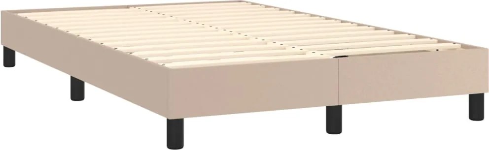 Box spring postel s matrací cappuccino 120x200 cm umělá kůže 3141118