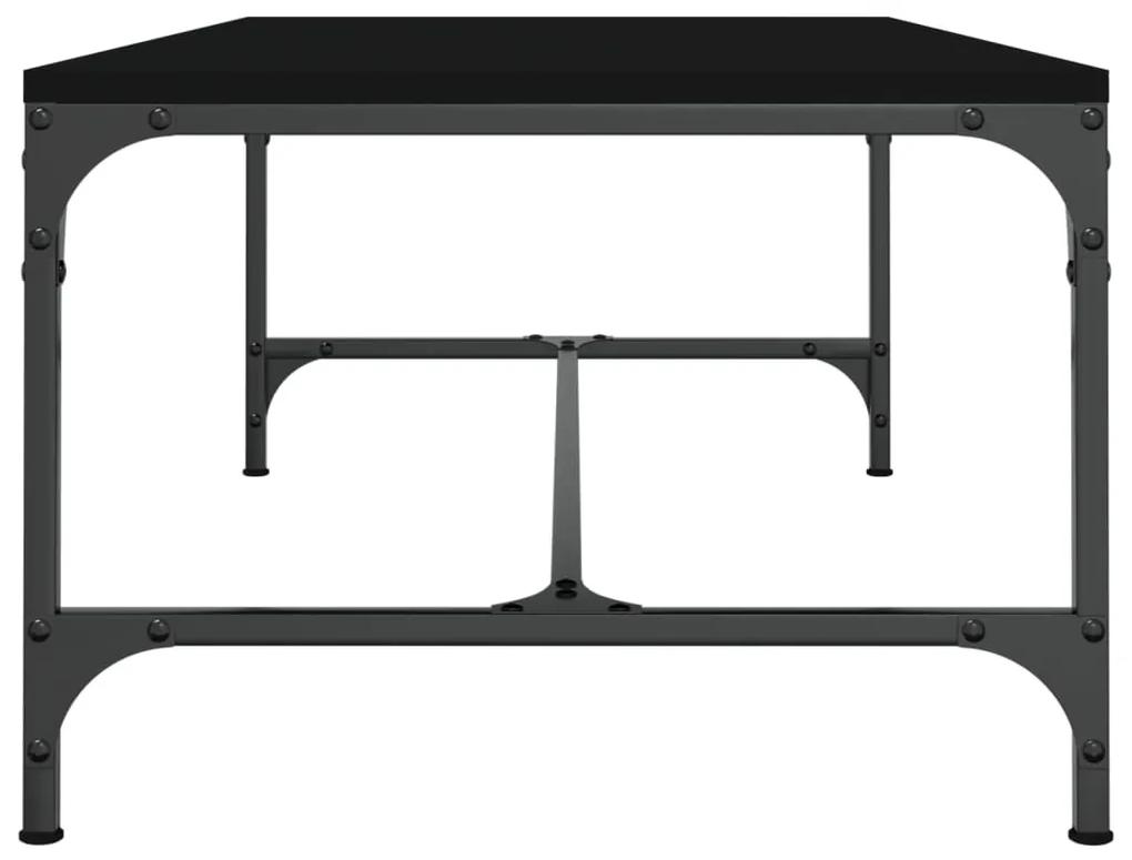 Konferenční stolek černý 80x50x35 cm kompozitní dřevo - Default Title