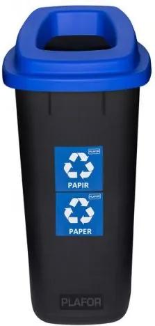 Plafor Odpadkový koš na tříděný odpad 90 l - modrý, papír | BIANO