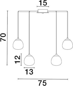 Závěsné svítidlo NOVA LUCE THE EGG G9 9009260 bez žárovky