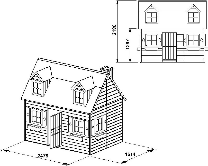 4iQ Dětský zahradní domeček MARIE