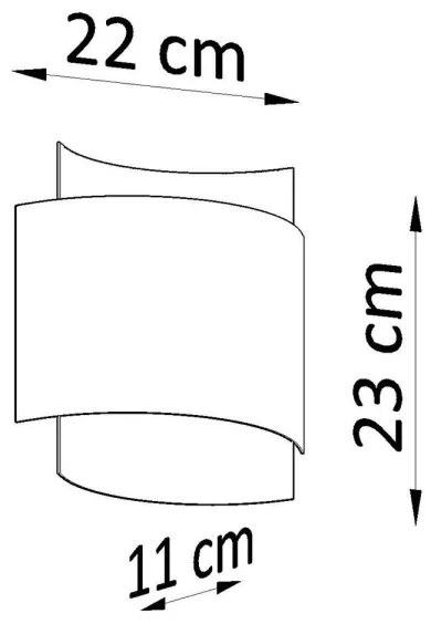 Sollux SL.0858 - Nástěnné svítidlo IMPACT 1xG9/40W/230V černá
