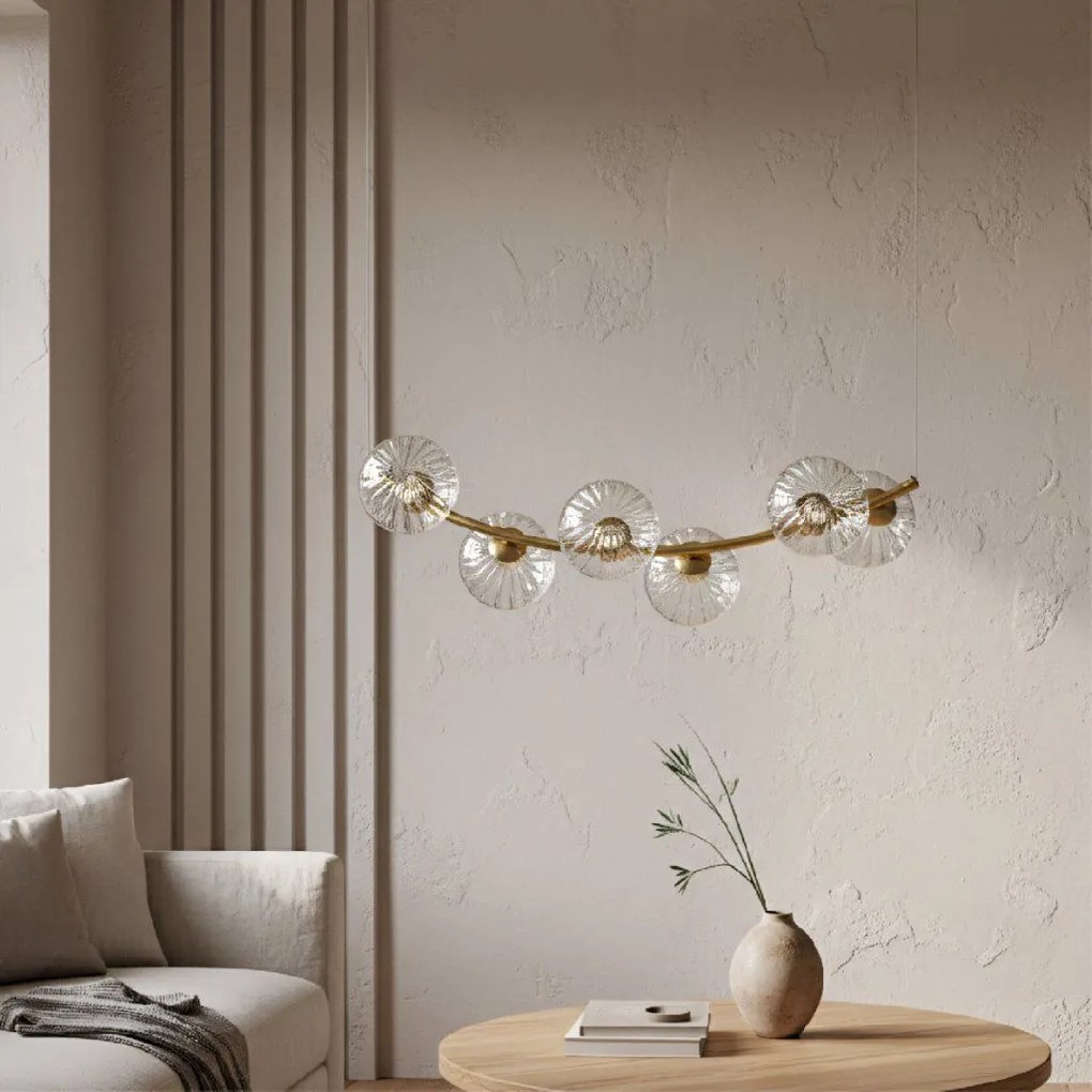 Toolight Rea, Stropní svítidlo G133-6CP Gold, OSW-02607