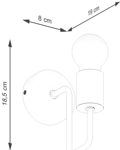 Sollux SL.1668 - Nástěnná lampa TIMBO 1xE27/15W/230V černá/béžová/buk