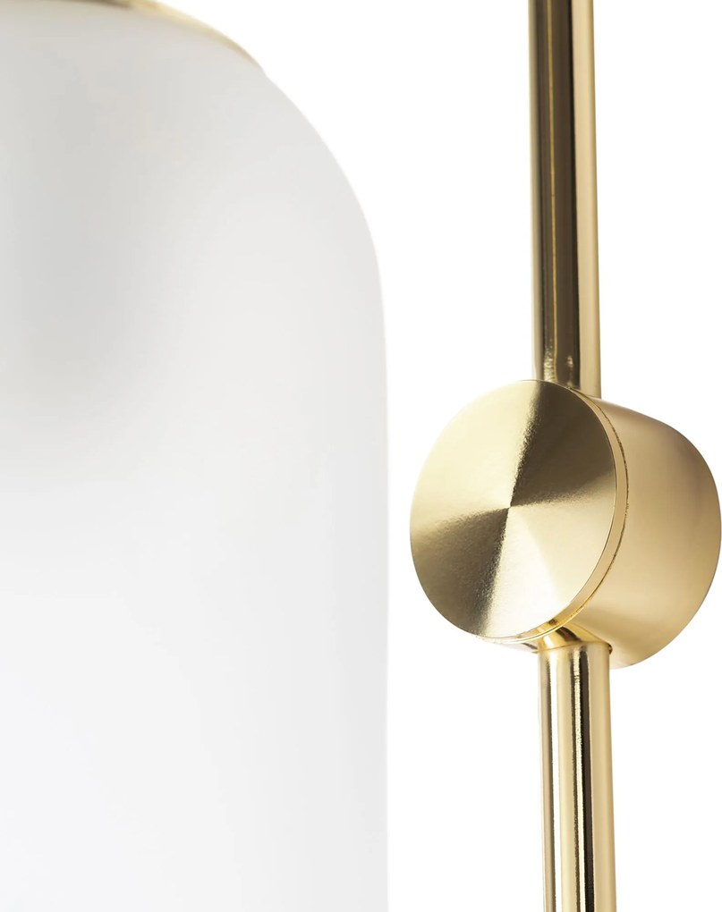 Toolight - Skleněná nástěnná lampa APP664-1W, zlatá, OSW-04660