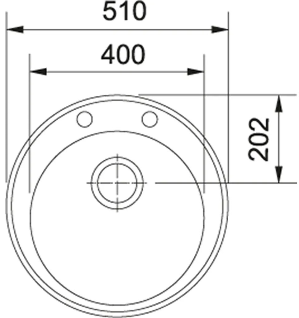 Granitový dřez Franke ROG 610 Šedý kámen