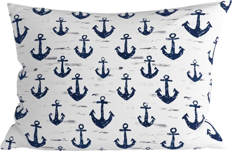 Polybavlněný povlak na polštář NAVYSTA POLY 50x70 cm, modro-bílý