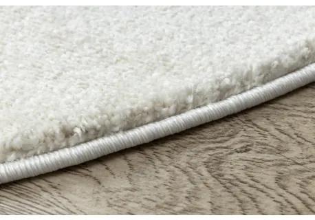 koberec kulatý SOFTY Jednotný, Jednobarevný, krémová velikost kruh 150 cm | krásné koberce cz