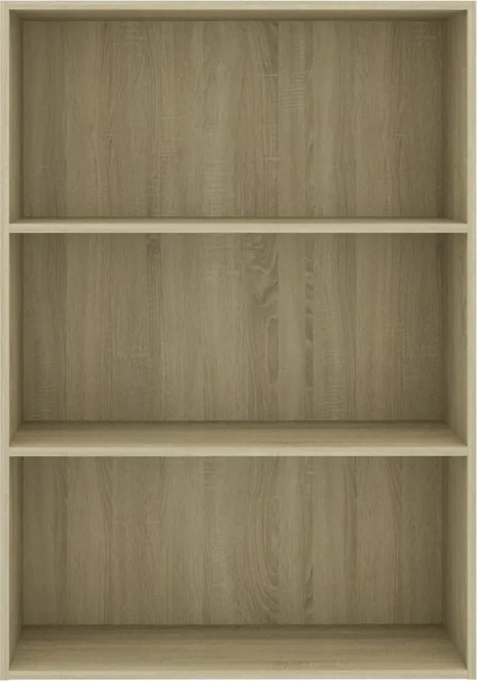 vidaXL 3patrová knihovna 80 x 30 x 114 cm dřevotříska [801011] Barva: Betonová šedá