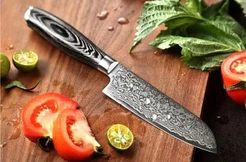 Santoku nůž 5" XINZUO KÓČI 67 vrstev damaškové oceli