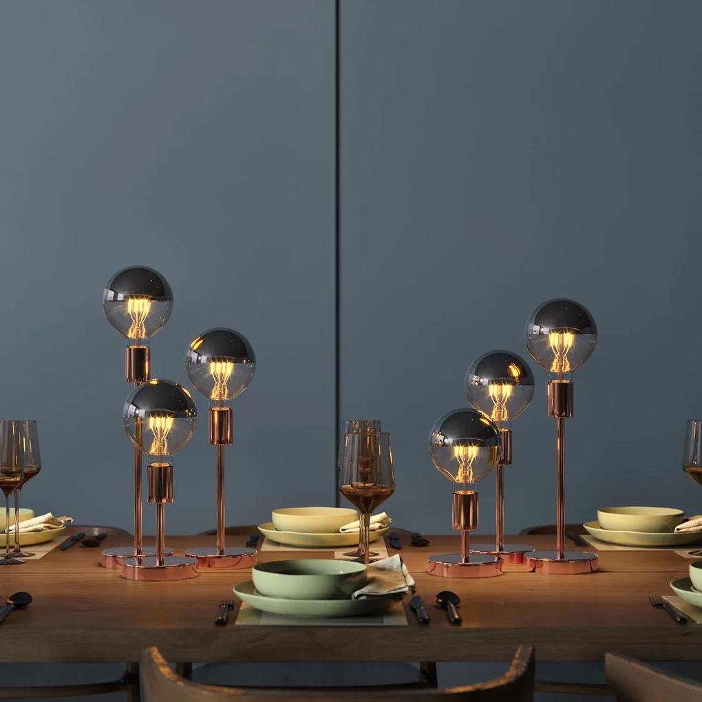 creative cables Kovová stolní lampa Alzaluce Velikost: 10 cm, Barva: Mosaz