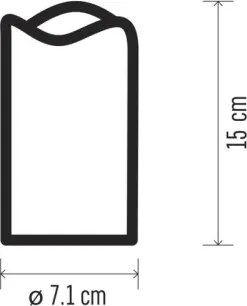 LED vánoční projektor EMOS DCPW03 ZY2309 hvězdičky vnitřní použití 3xAAA nebo USB