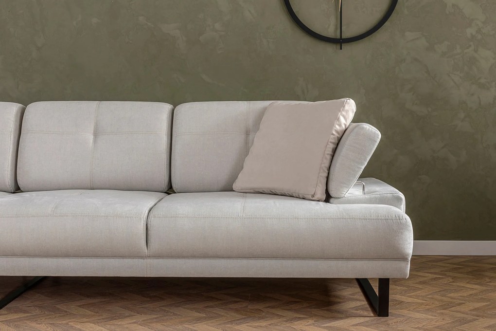 Atelier del Sofa Rohová sedací souprava Mustang Large Left - Beige, Béžová