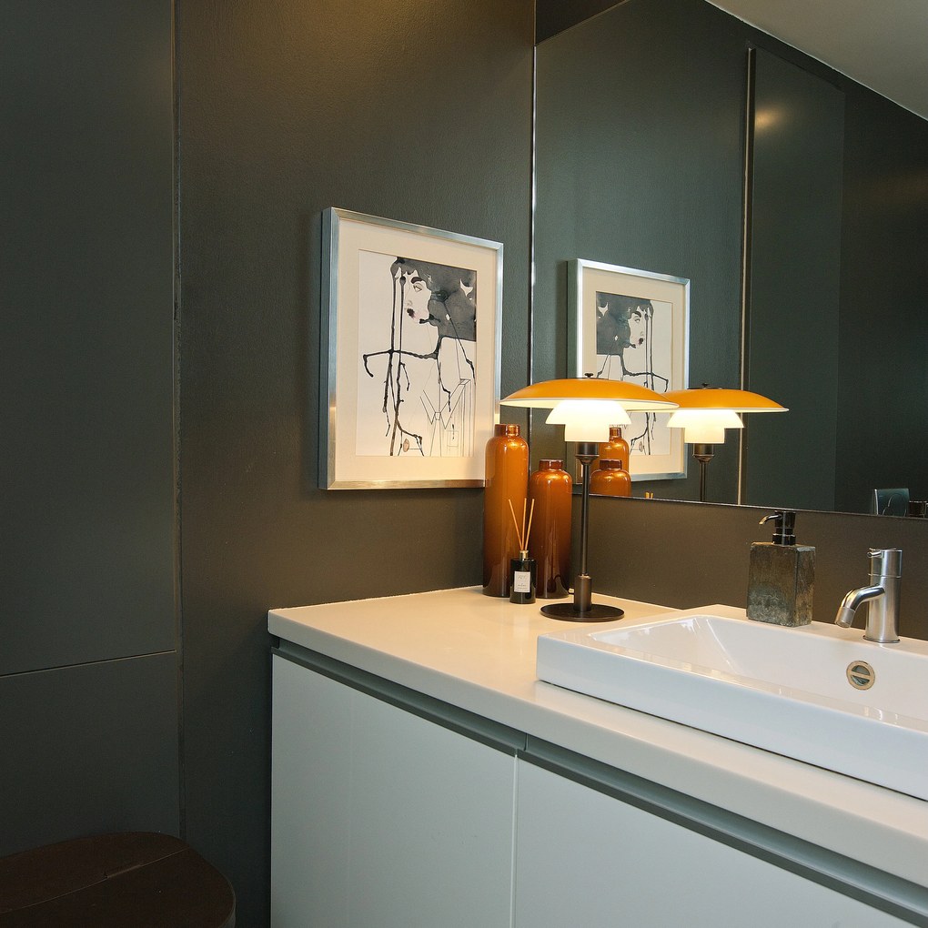 Stolní lampa PH 3½-2½, Black metallised – LOUIS POULSEN