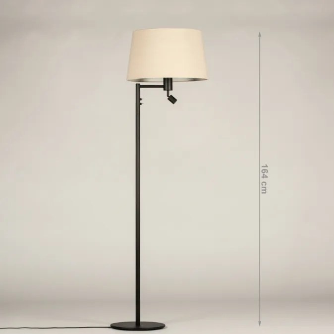 Stojací designová béžová lampa La Scale Crema Nuo and Black