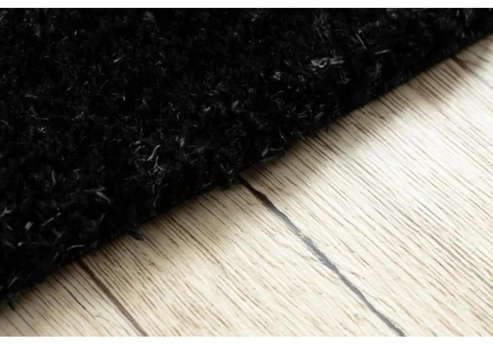 Kusový koberec shaggy Dots antracitový 60x100cm