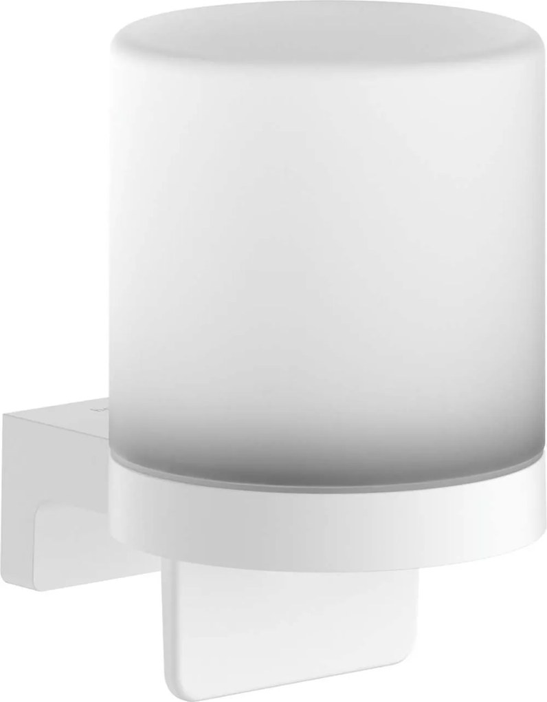 Hansgrohe AddStoris S - Dávkovač mýdla s držákem, matné sklo/matná bílá 41765700