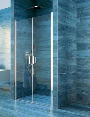 ROSS Sprchové dvoukřídlé dveře COOL 100 cm Výplň: point