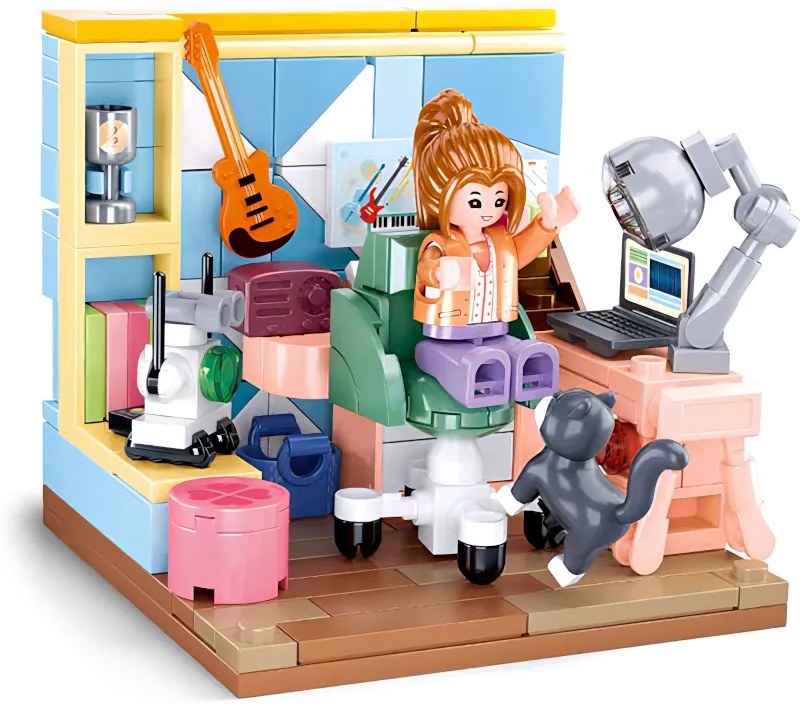 Sluban Girls Dream Mini Handcraft M38-B1016B Studovna