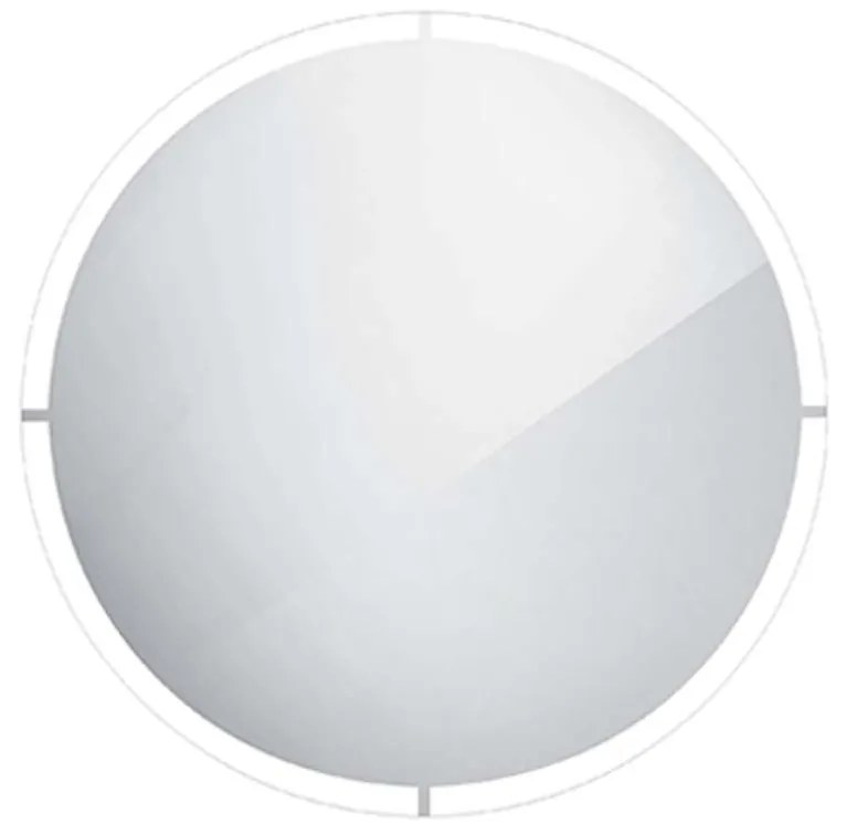 Nimco - Zrcadlo s LED osvětlením, průměr 60 cm, hliník ZP 24000R