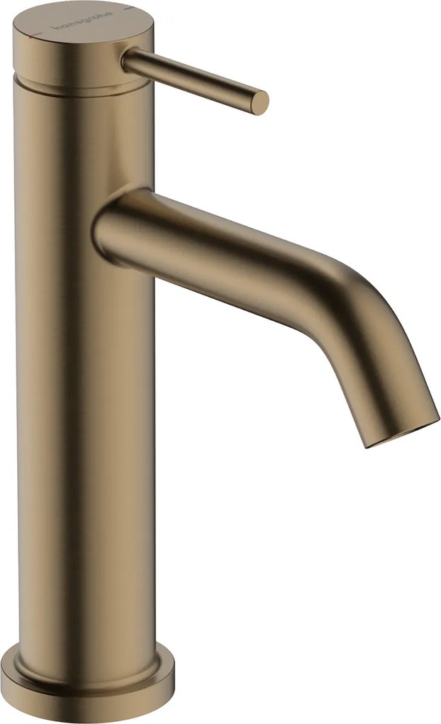 Hansgrohe Tecturis S, páková umyvadlová baterie 110 EcoSmart+ bez odtokové soupravy, kartáčovaný bronz, HAN-73311140