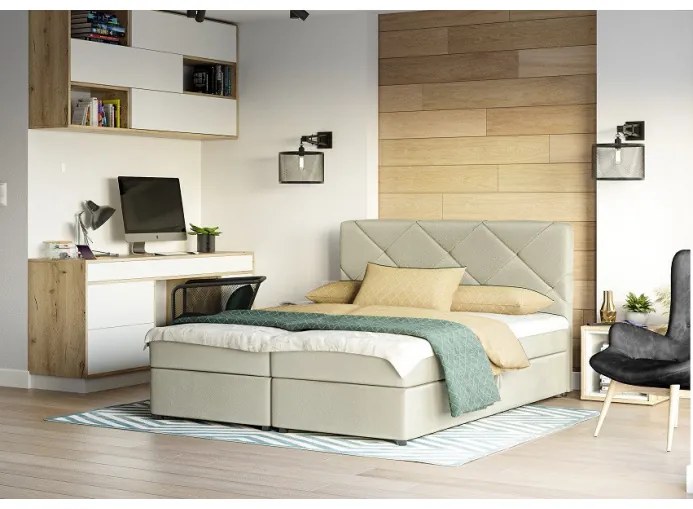 Čalouněná manželská postel s úložným prostorem KRONOS IV