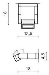 Azzardo AZ2132 - LED Venkovní nástěnné svítidlo FRAME LED/8W/230V IP54
