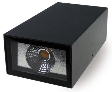 LED2 5100434DT Block, nástěnné antracitové svítidlo se svícením nahoru a dolu, 2x3W LED 3000K stmívatelné TRIAC, výška 16cm, IP54
